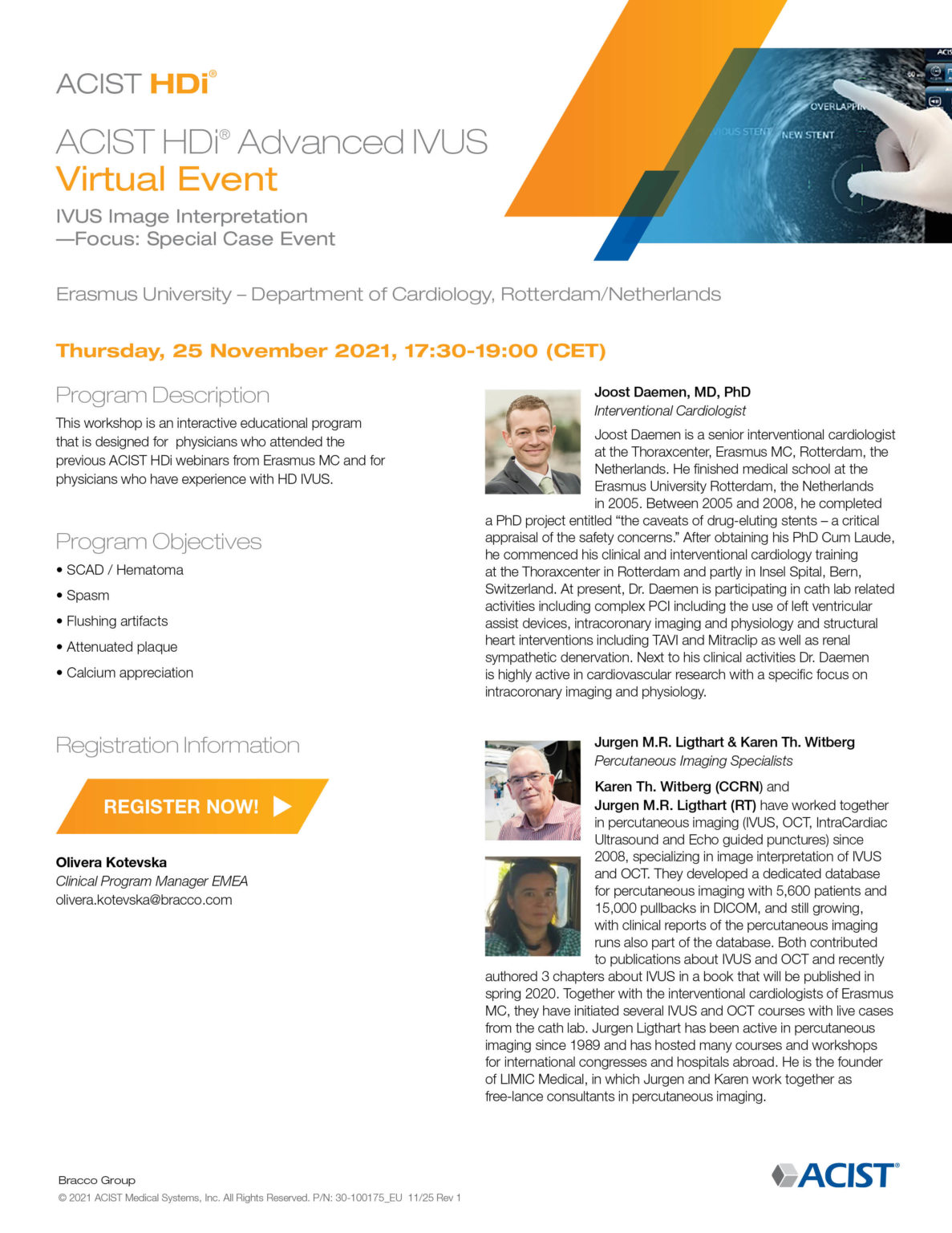 HDi® Advanced IVUS Webinar on 25 November | ACIST Medical